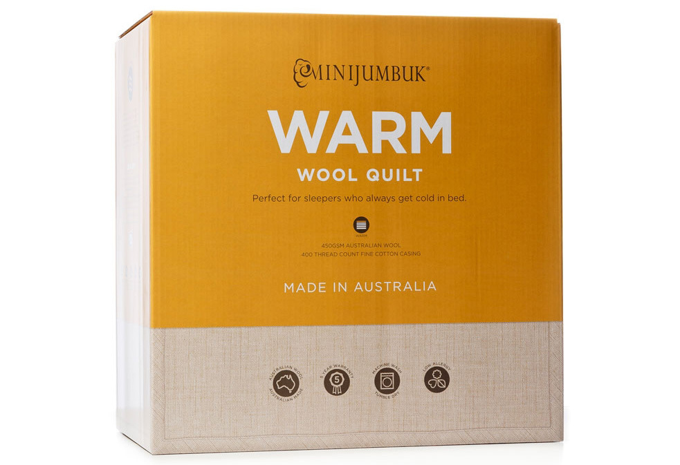 Aussie Warm Wool Quilt Mini Jumbuk - Single Size, Queen Size, King Size ...